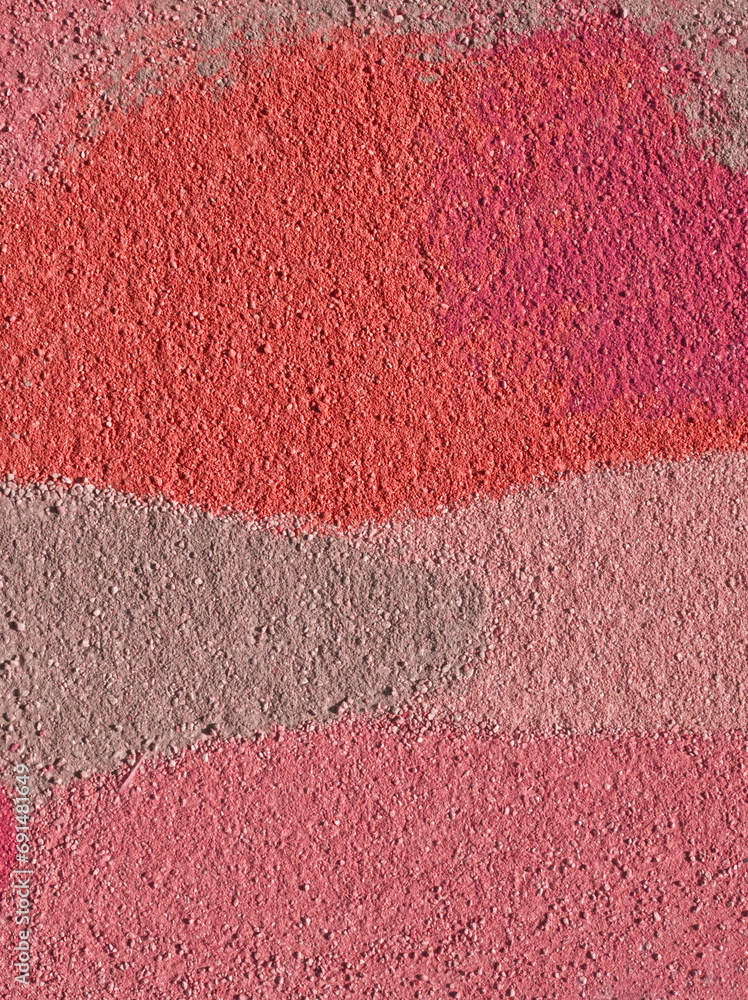 Pink aesthetic. Pink background. Pink and gray cosmetic clay. Natural ...