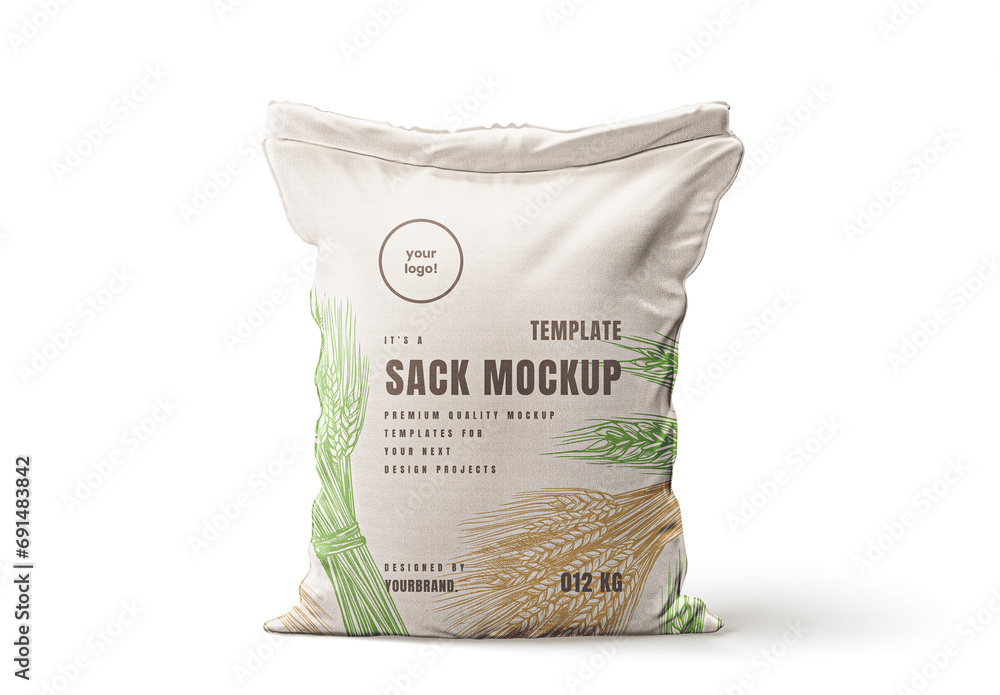 Wheat Sack Mockup Stock Template | Adobe Stock