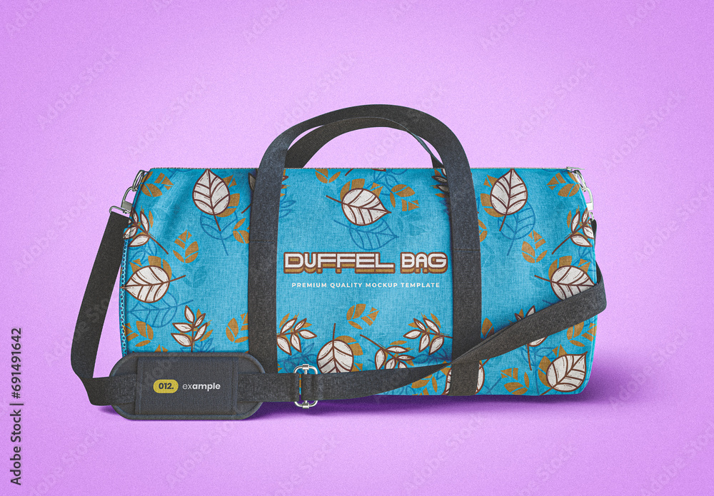 Duffel Bag Mockup Template Stock Template | Adobe Stock