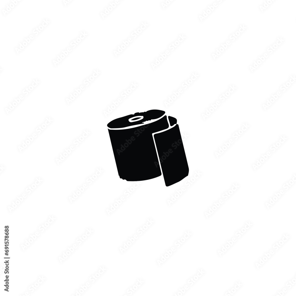Toilet paper icon. Simple style toilet paper big sale poster background ...