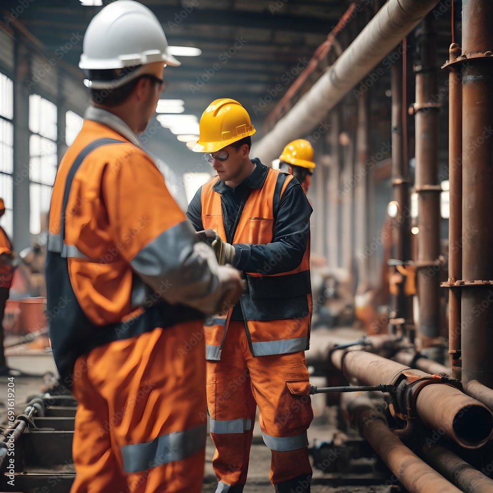 Safety and Regulations Consider images showing workers wearing safety ...