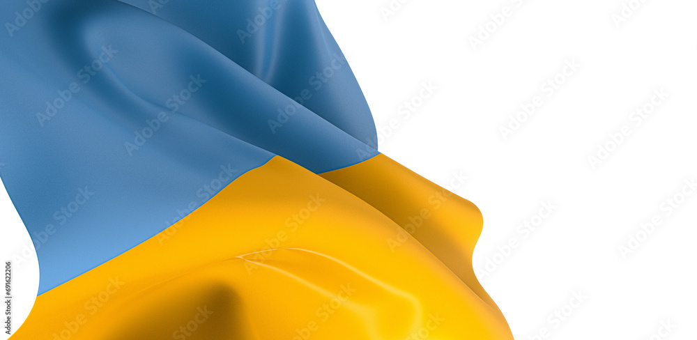 Stunning Visuals: Striking 3D Ukraine Flag Captivates Viewers Stock ...