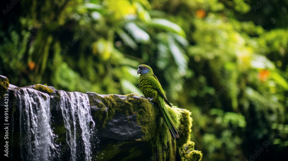 Dominica's volcanic, forested mountains, with a focus on the lush ...