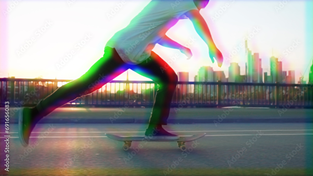 Chromatic Color Shift Effect With Adjustable Intensity Stock Template ...