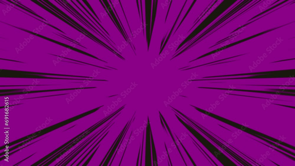 Cartoon background with stripes black and purple colors, anime ...