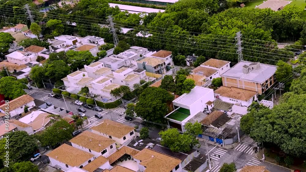 The explosion of the electricity transformer. A high-voltage line ...