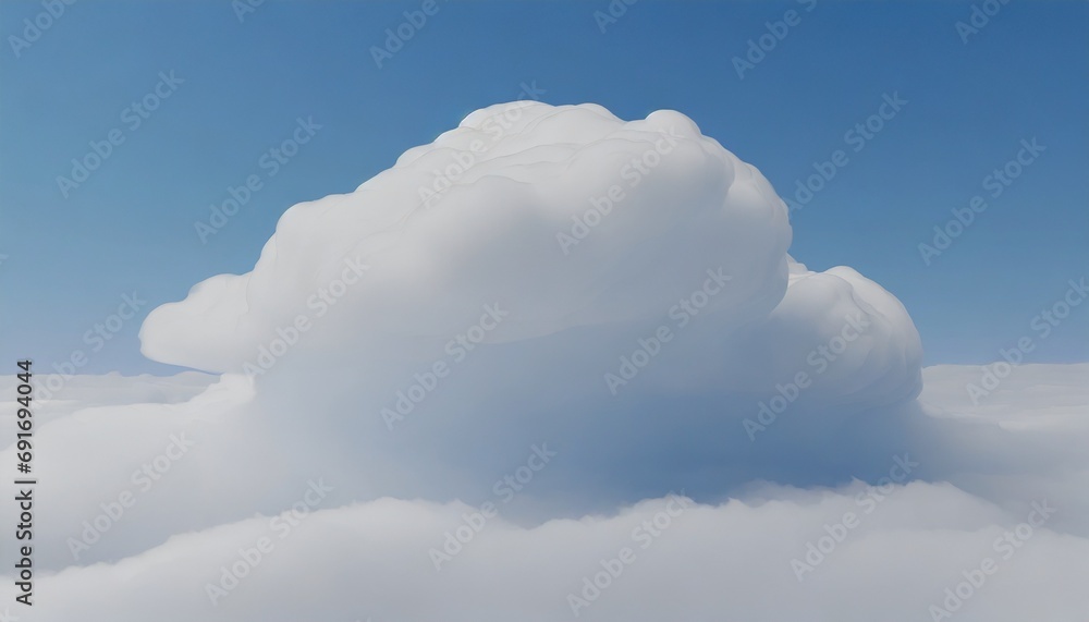 Large-scale aerial photo of clouds before a hurricane, quiet, clean and ...