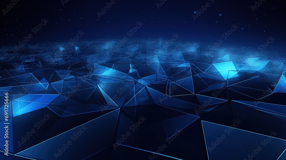 cyber future technology concept .Blue Intelligent Artificial brain ...