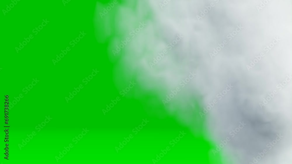 Realistic animated smoke background. Smoke, fog asset in Green screen ...