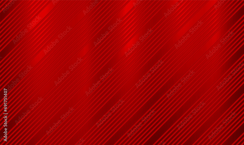 Abstract 3D luxury template shiny red background with diagonal metal ...