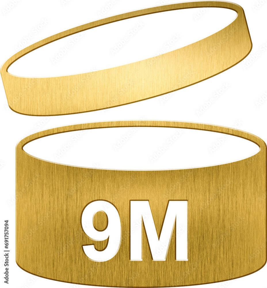 PAO 9 Month Packaging and Recycling Symbol for Products Viable for 9 ...