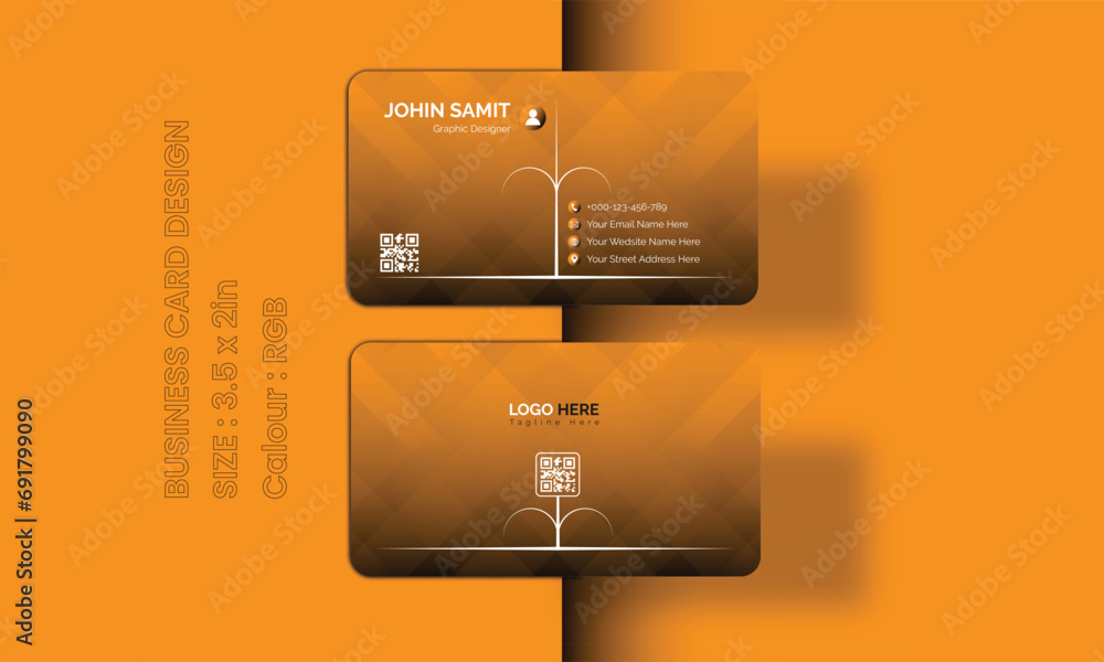 Professional Business Card, Personal visiting card, Modern business ...