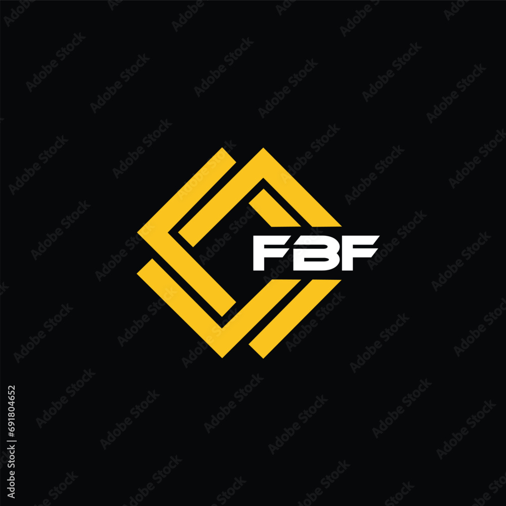 FBF letter design for logo and icon.FBF typography for technology ...