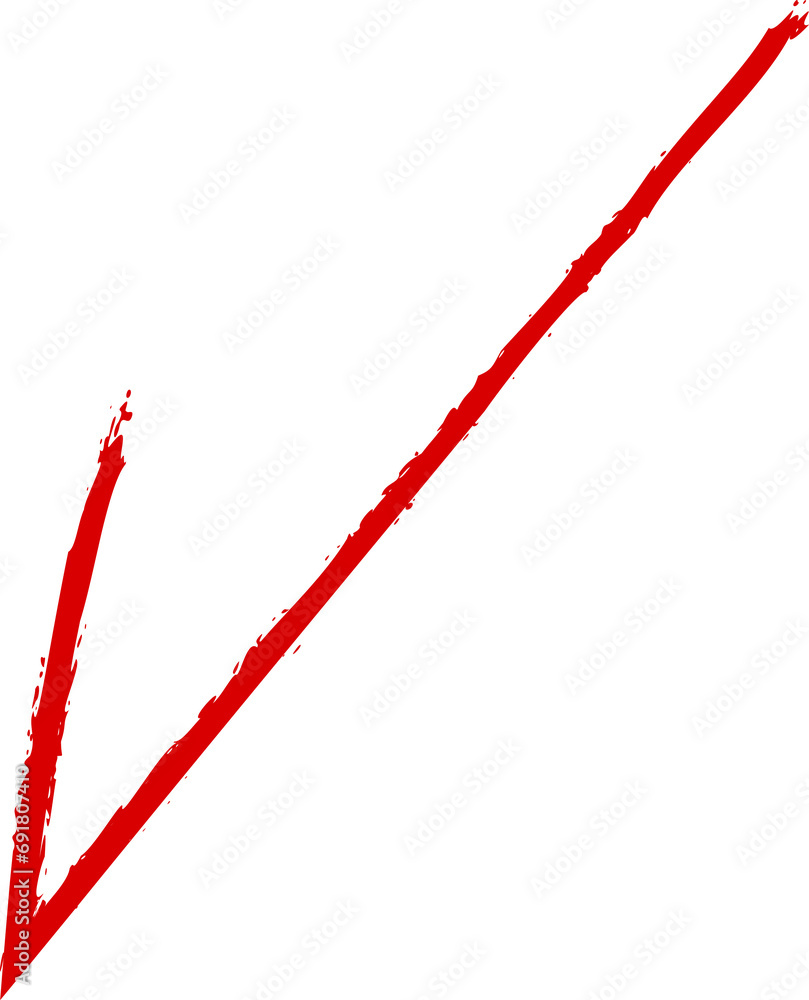 Hand drawn red checked check mark, tick box doodle icon, transparent ...