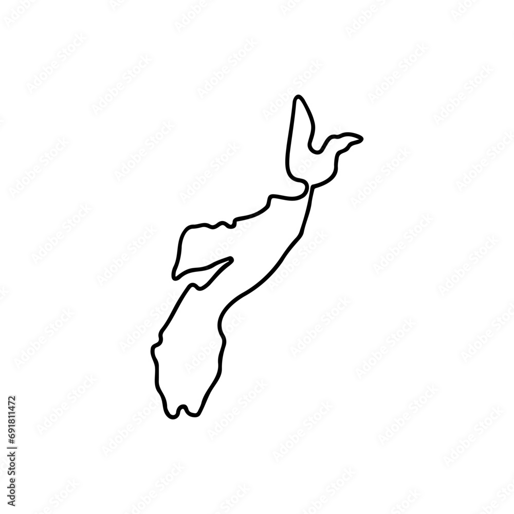 Nova Scotia outline map. Provinces and territories of Canada. Vector map with contour. Stock ...
