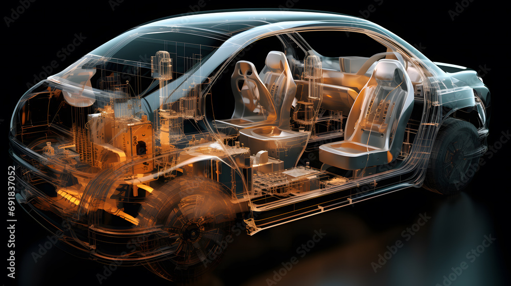 X-ray images of the cars of the future, including electric cars and ...