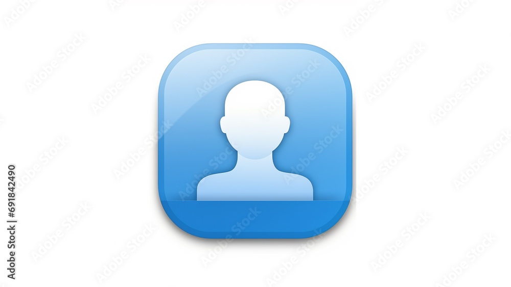 user guide icon with a white background, light silver gradient, white ...