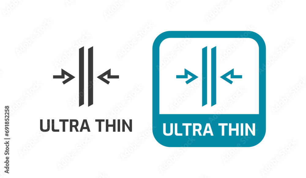 Ultra thin with arrow logo vector design. Suitable for business ...