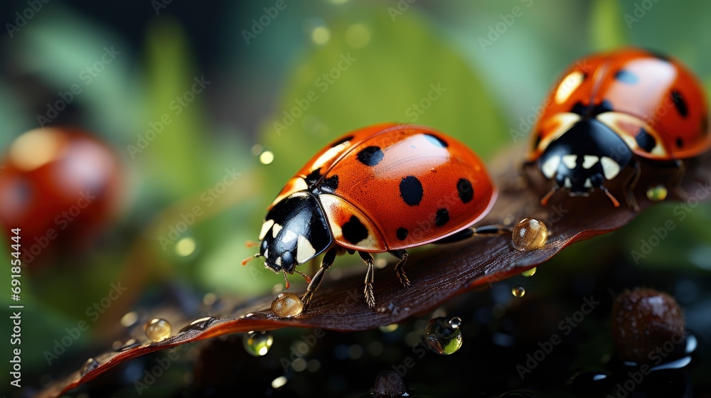 Two Bug On Green Leaves Insects, HD, Background Wallpaper, Desktop ...