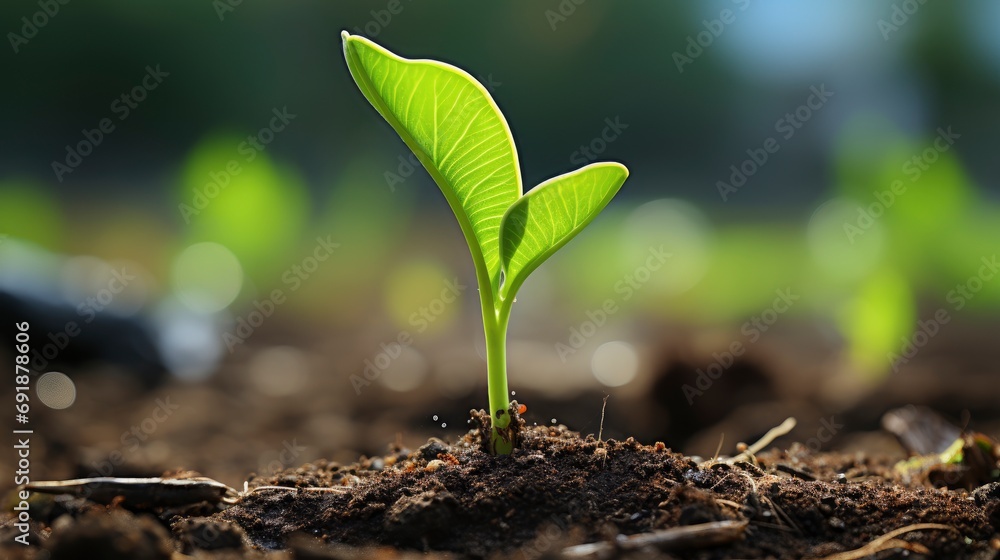 Green Banana Plant Sprouting Young Leaves, HD, Background Wallpaper ...