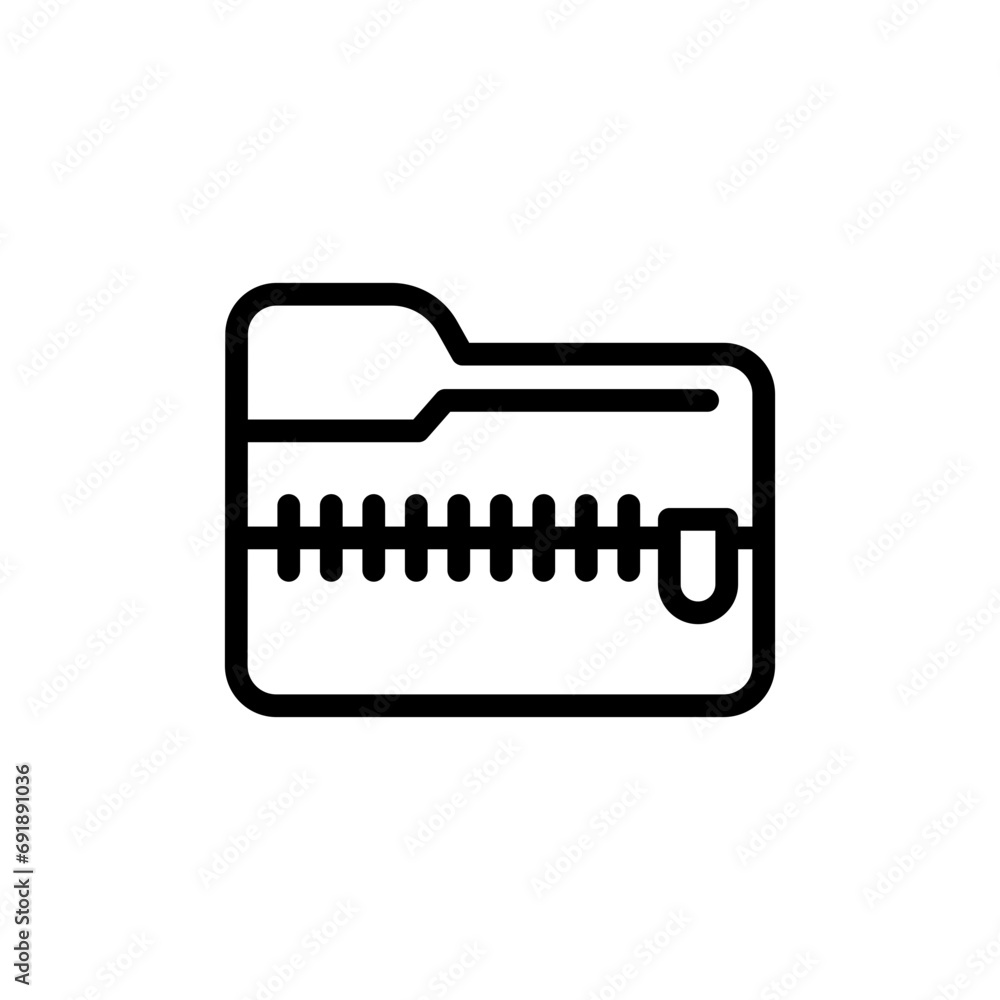 Zip folder icon. computer compressed archived zip file folder to ... Zip folder icon. computer compressed archived zip file folder to ...