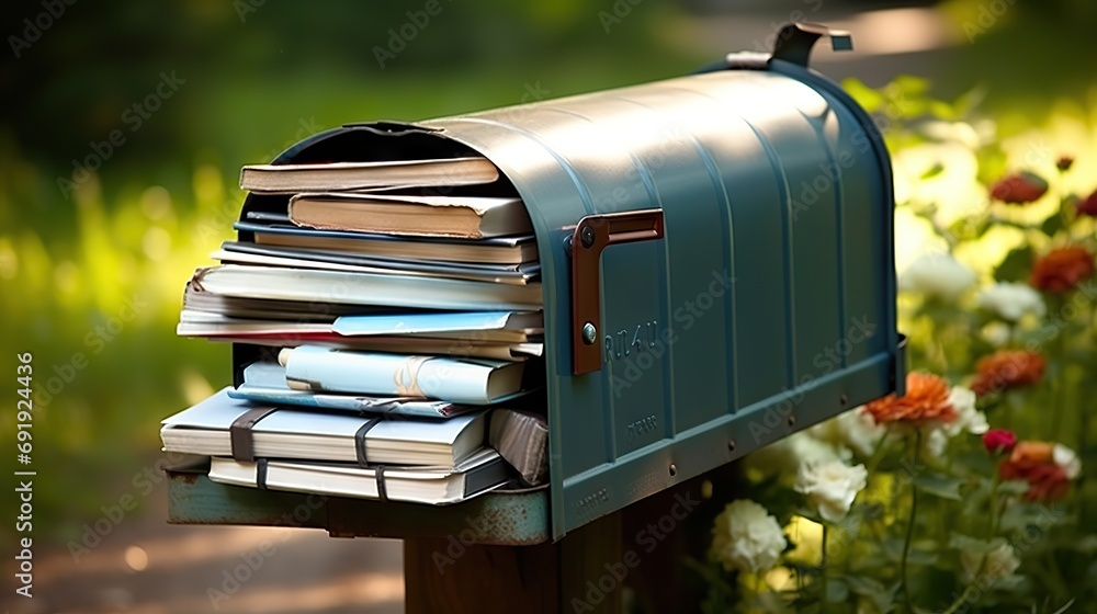 Mailbox Overflow Rural Post Reveal of Life's Tapestry, Unveiling a Mix ...