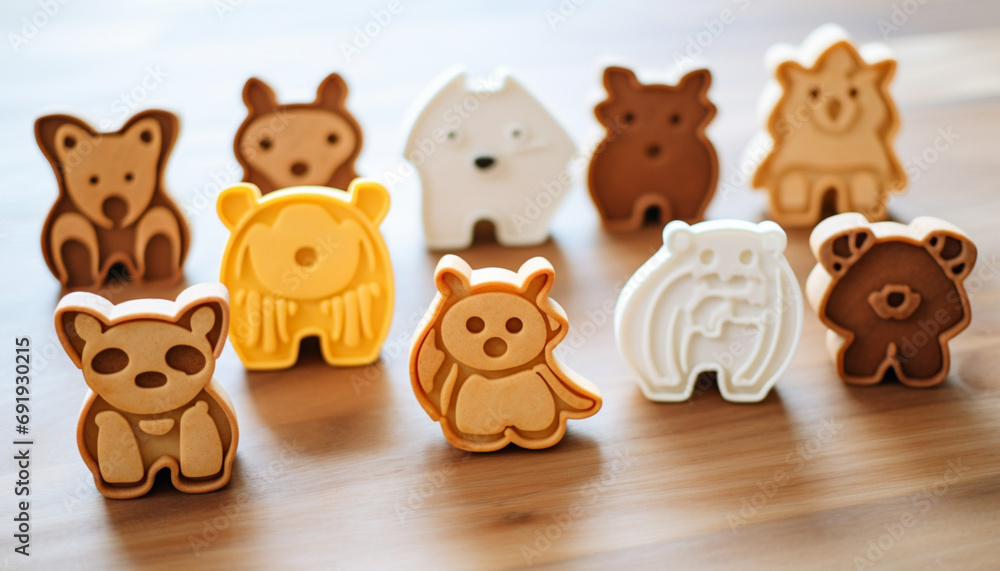 Design a series of 3D-printable desk organizers shaped like adorable ...