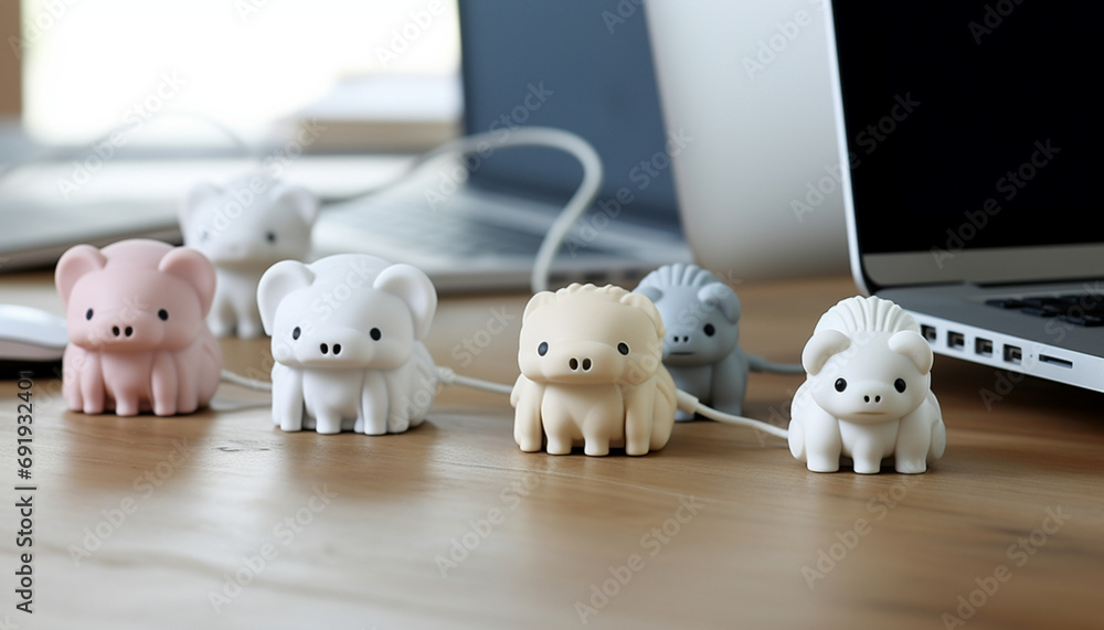 Design 3D-printable cable holders shaped like cute animals to keep ...