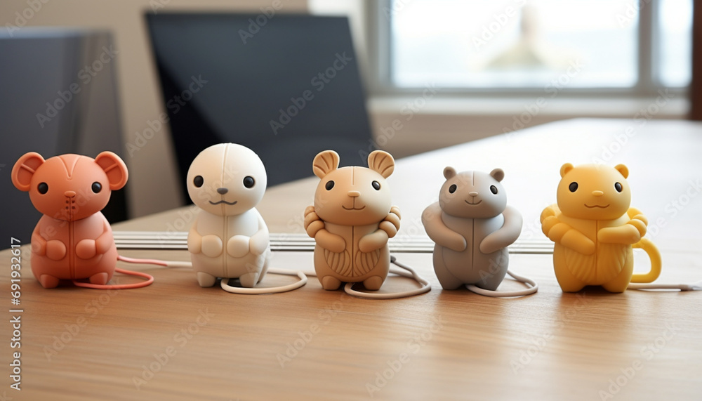 Design 3D-printable cable holders shaped like cute animals to keep ...