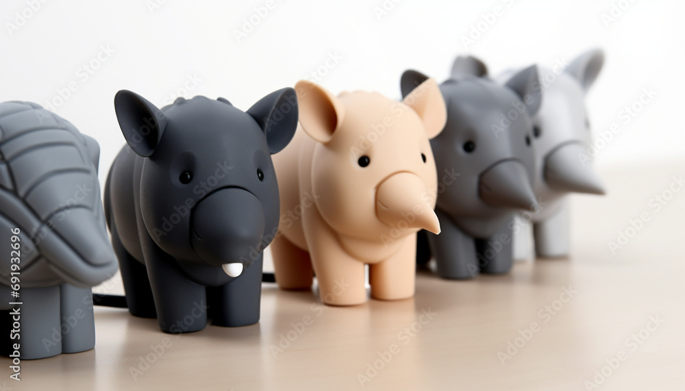 Design 3D-printable cable holders shaped like cute animals to keep ...