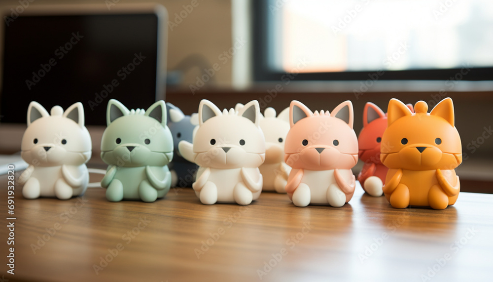 Design 3D-printable cable holders shaped like cute animals to keep ...