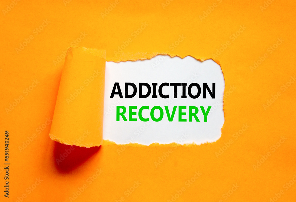 Addiction recovery symbol. Concept words Addiction recovery on ...