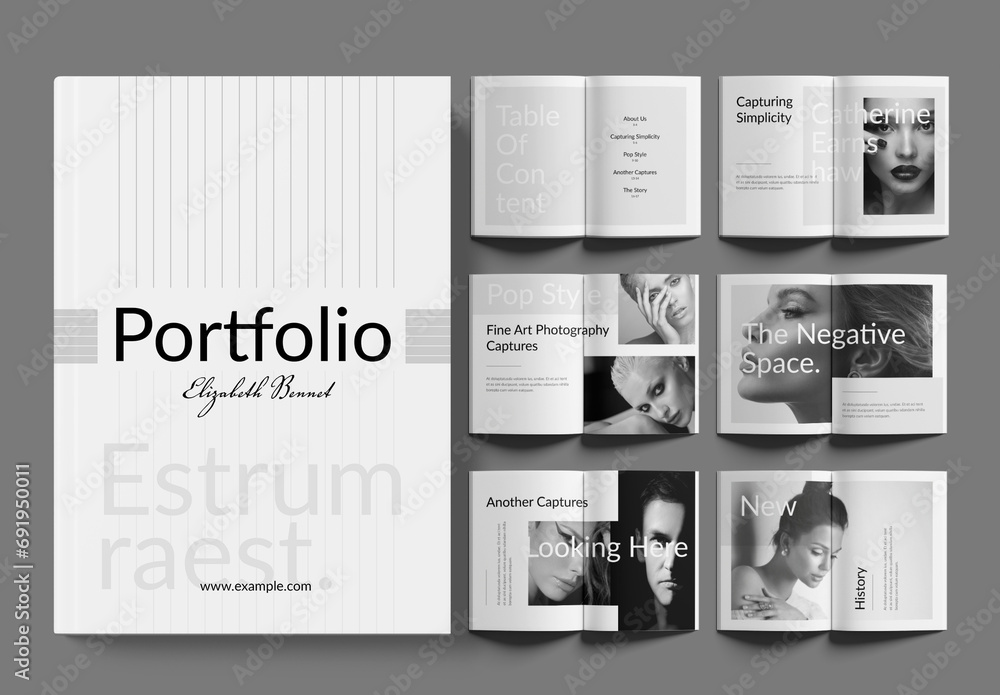 Portfolio Design Layout Stock Template | Adobe Stock