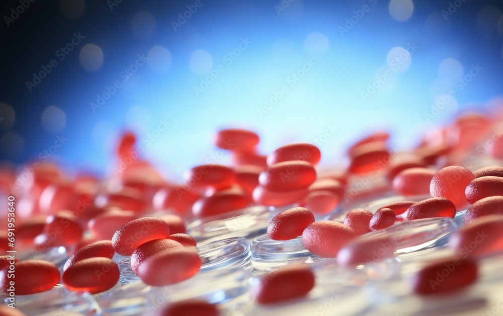 Malaria's Impact on Blood Cells Under the Microscope Stock Photo ...