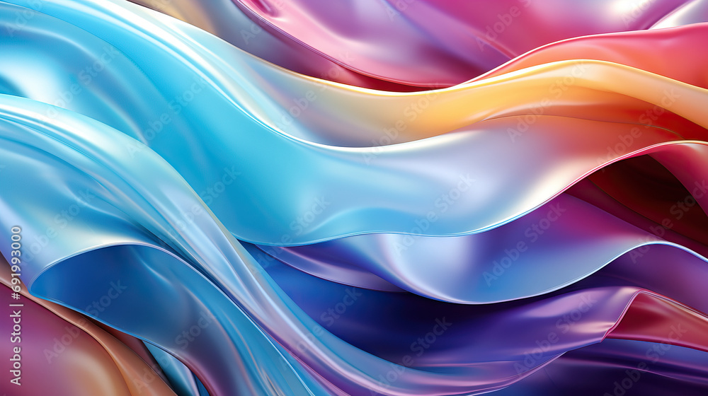 Silky Smooth Rainbow Holographic Fabric Backdrop: A Description of a ...