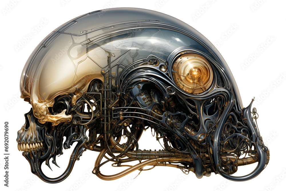 The side view of the skull looks abnormal. It was like an imaginary ...