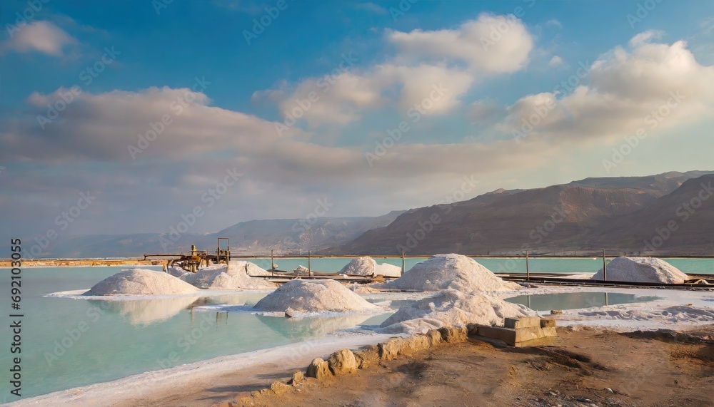 Looked at the large salt mine. Generated with AI Stock Photo | Adobe Stock