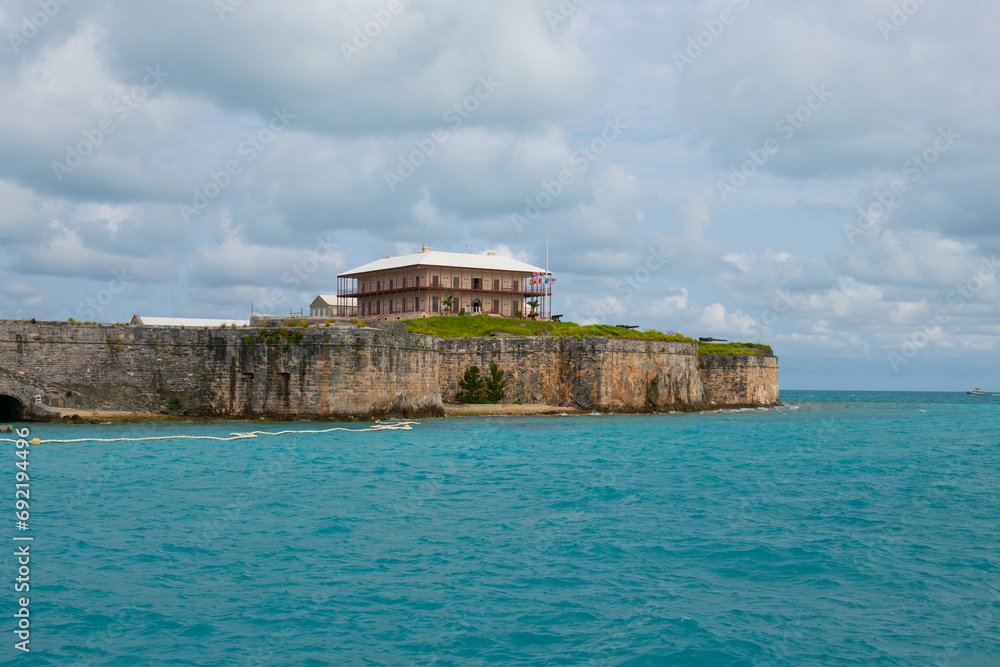 National Museum of Bermuda including Commissioner's House and rampart ...
