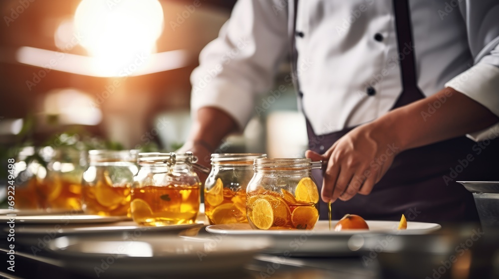 Citrus Infusion: Master Chef Elevates Fresh Orange and Apple Juice ...