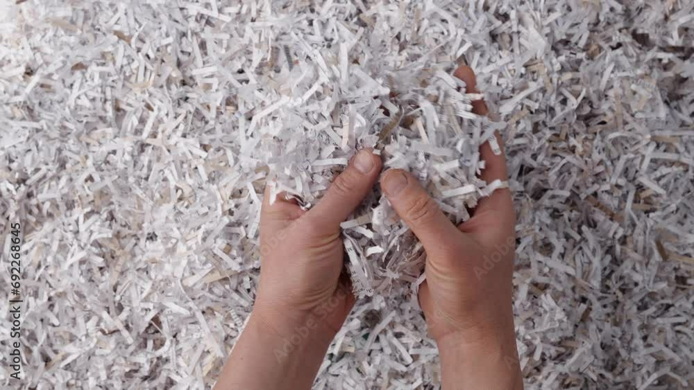 Shredded paper for packaging, shipping, mulch, compost, worm bin. Reuse ...