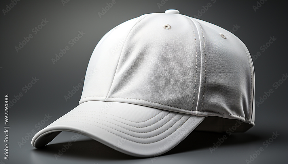 Clean white baseball cap with modern design generated by AI Stock ...