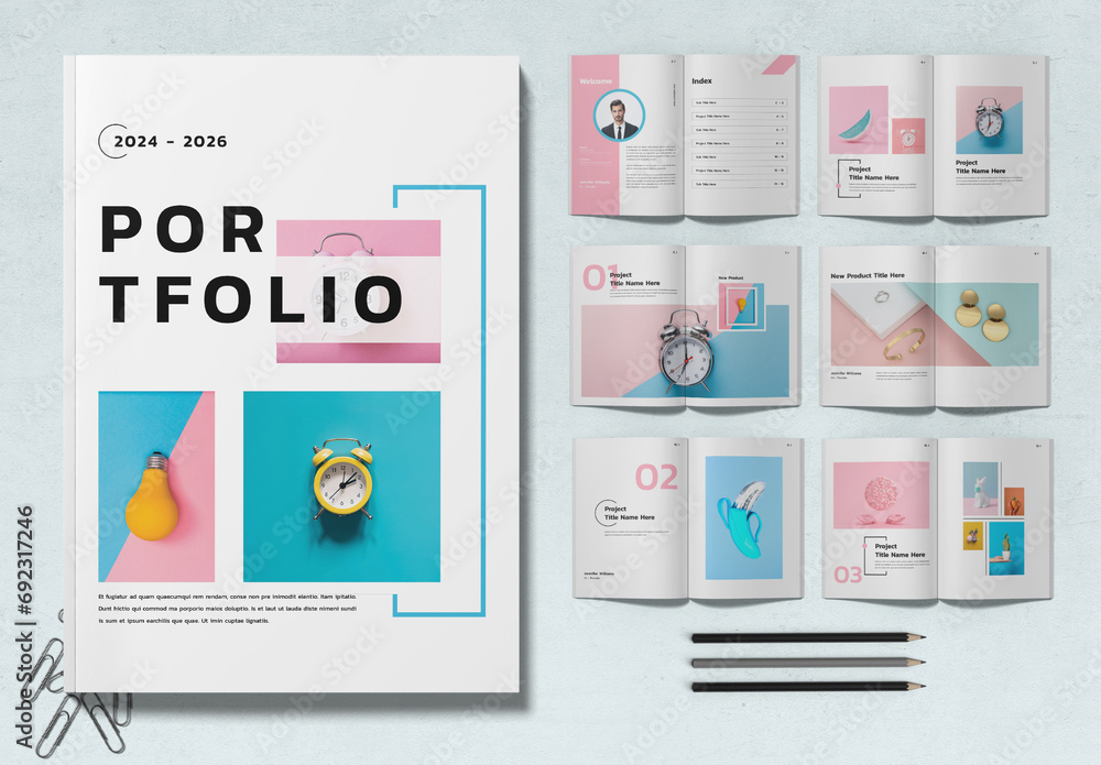 Modern Portfolio Layout Stock Template | Adobe Stock Modern Portfolio Layout Stock Template | Adobe Stock
