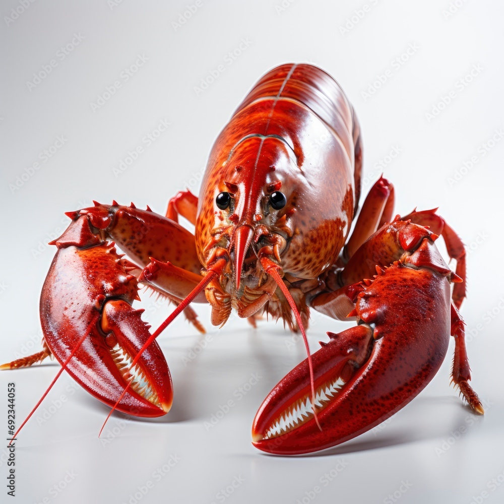 Crayfish White Background, White Background, For Design And Printing ... Crayfish White Background, White Background, For Design And Printing ...