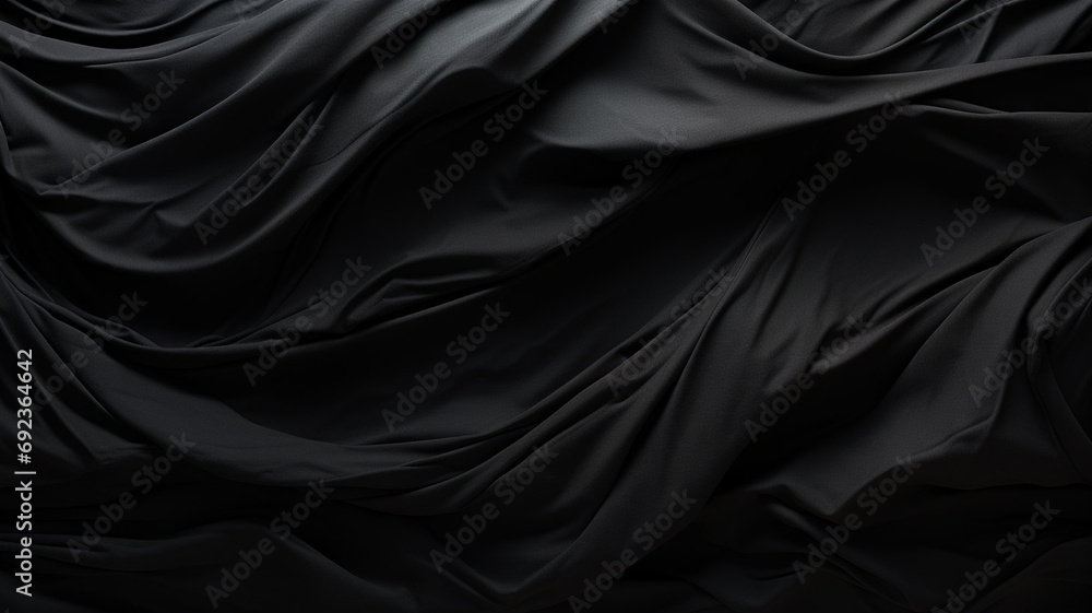 Scrunched black paper background Stock Photo | Adobe Stock