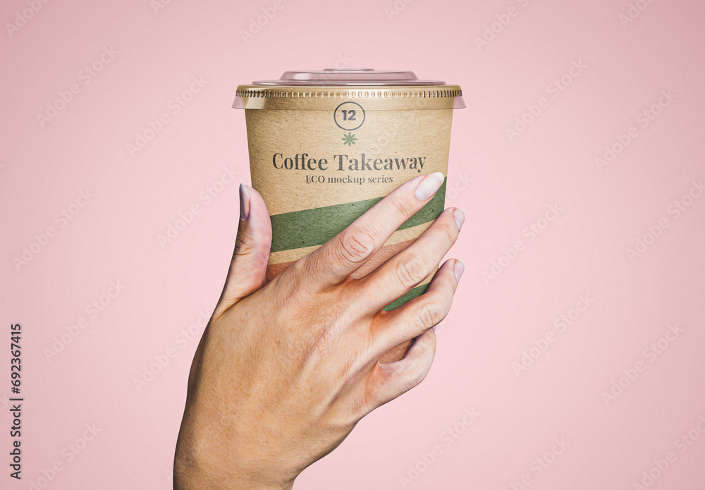 Coffee Takeaway Cup Mockup Stock Template | Adobe Stock