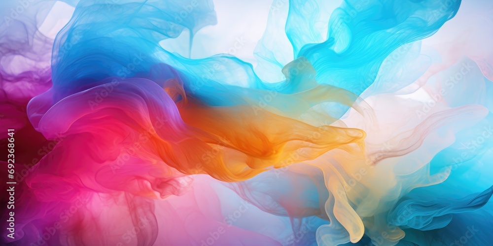 Abstract colorful background. DX, digital transformation with human ...