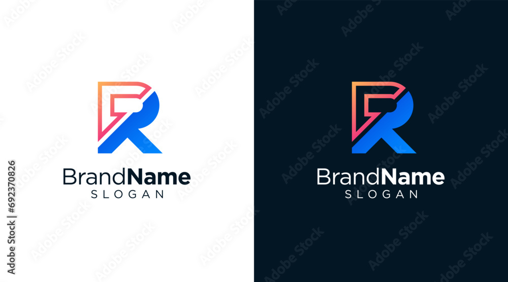 Letter R logo design for various types of businesses and company ...