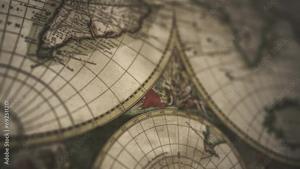 Old Retro 1800s Science Background/ 4k motion graphics of ancient ...