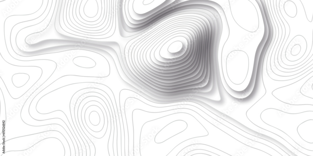 Topographic map background geographic line map with seamless ornament ...