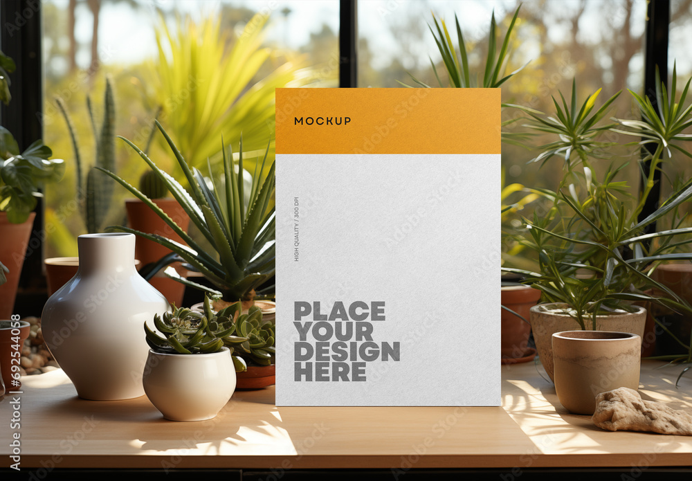 Letterhead, Poster, A4 Paper, Flyer Mockup Generated With AI Stock ...
